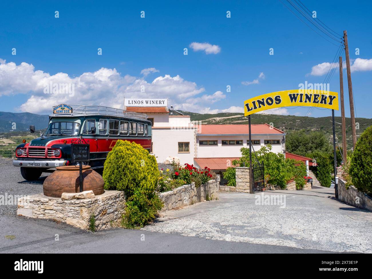 Linos winery Ktima Herodotou, Omodos, LImassol district, Cyprus Stock ...