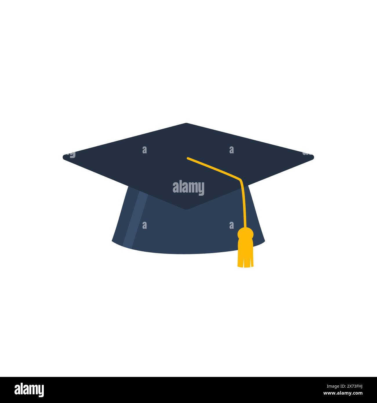 Graduation cap in minimalist design. Student hat Stock Vector Image ...