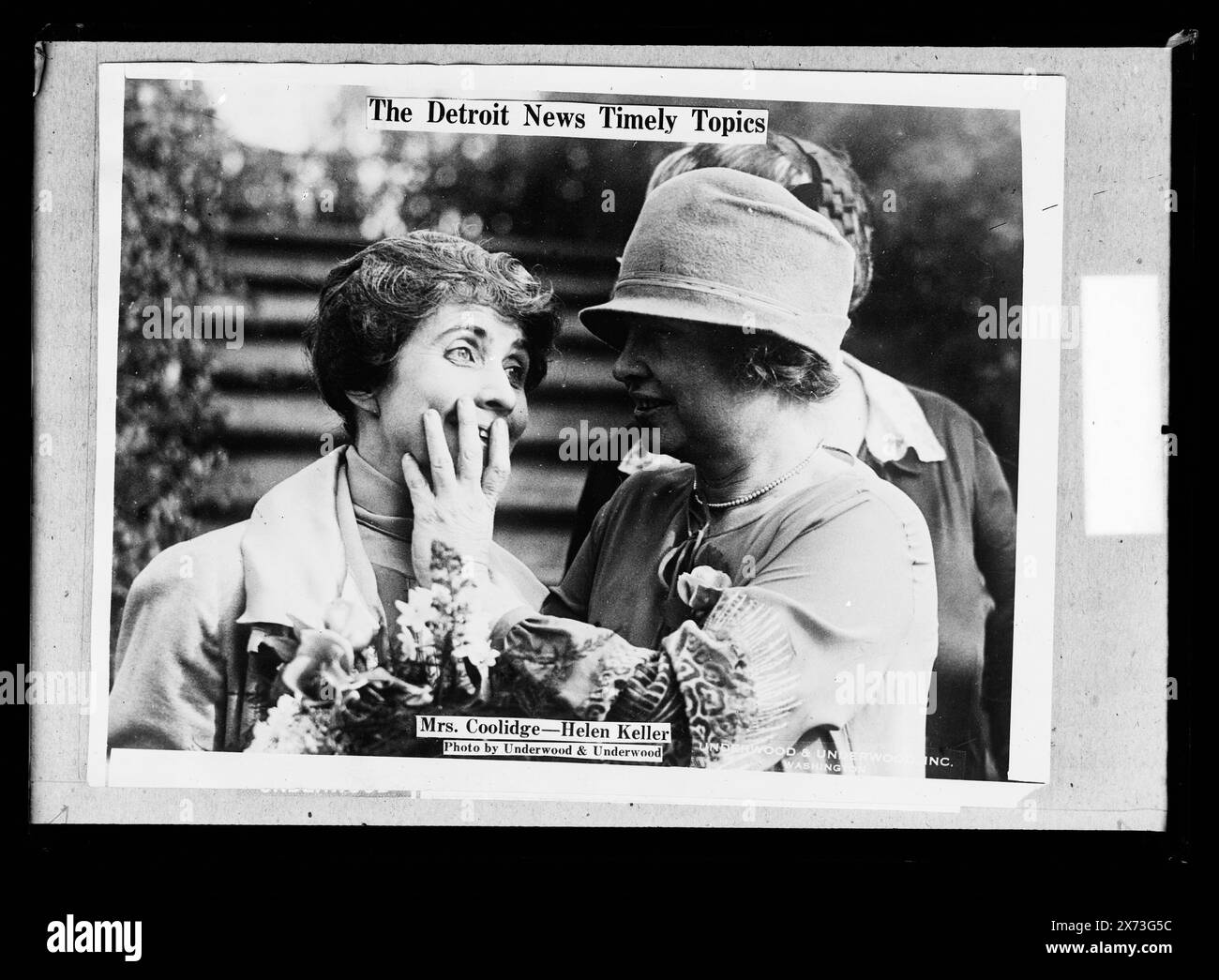 The Detroit news topics. Mrs. Coolidge, Helen Keller, Detroit ...