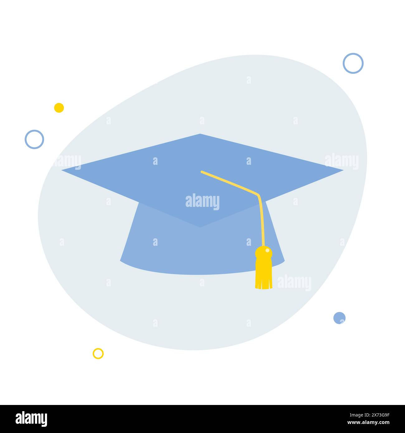 Blue graduation cap on abstract background Stock Vector Image & Art - Alamy