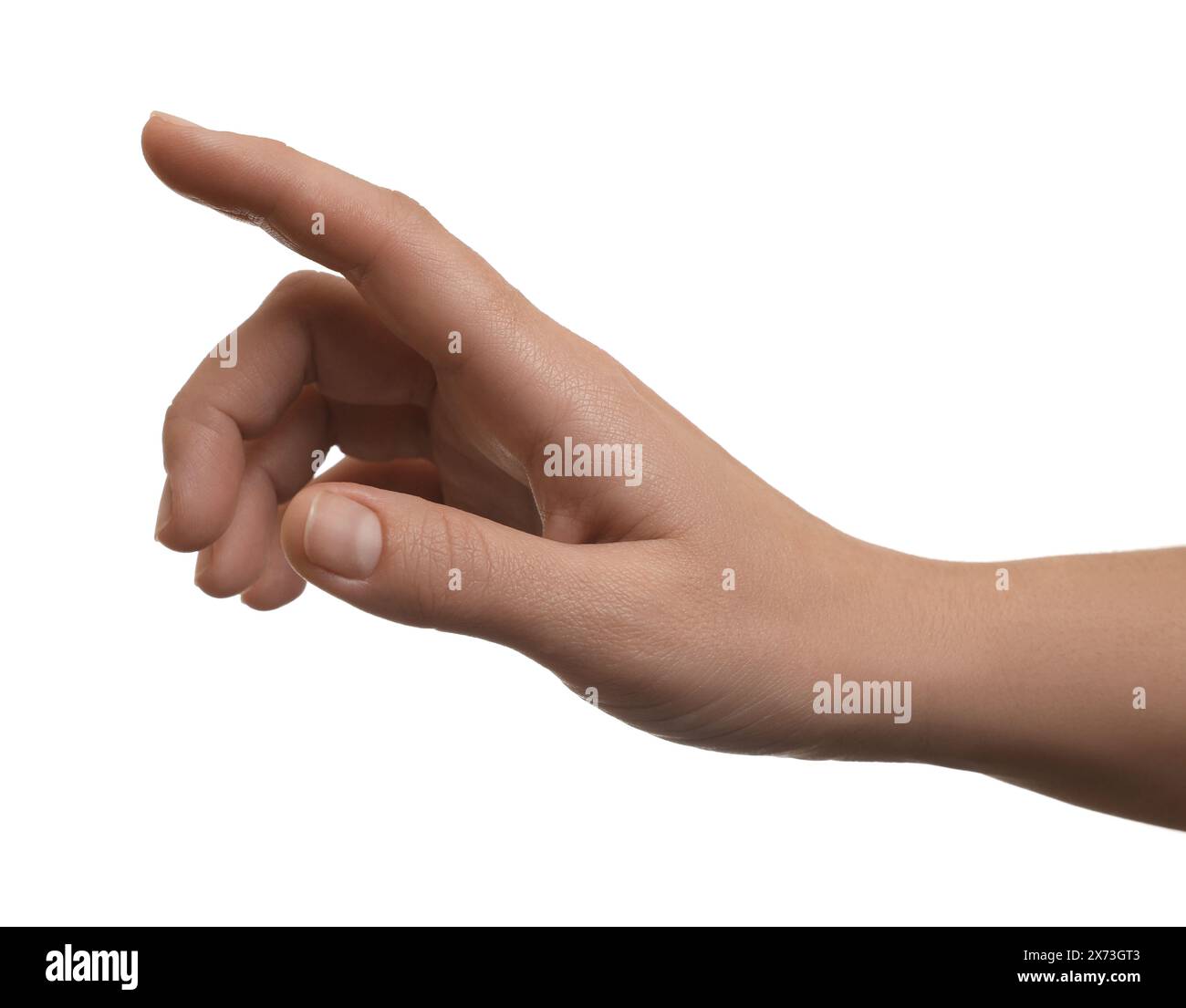 Point finger choose something Cut Out Stock Images & Pictures - Alamy
