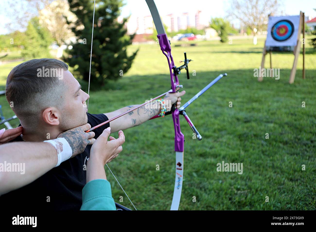 Non Exclusive: IVANO-FRANKIVSK, UKRAINE - MAY 16, 2024 - A serviceman ...