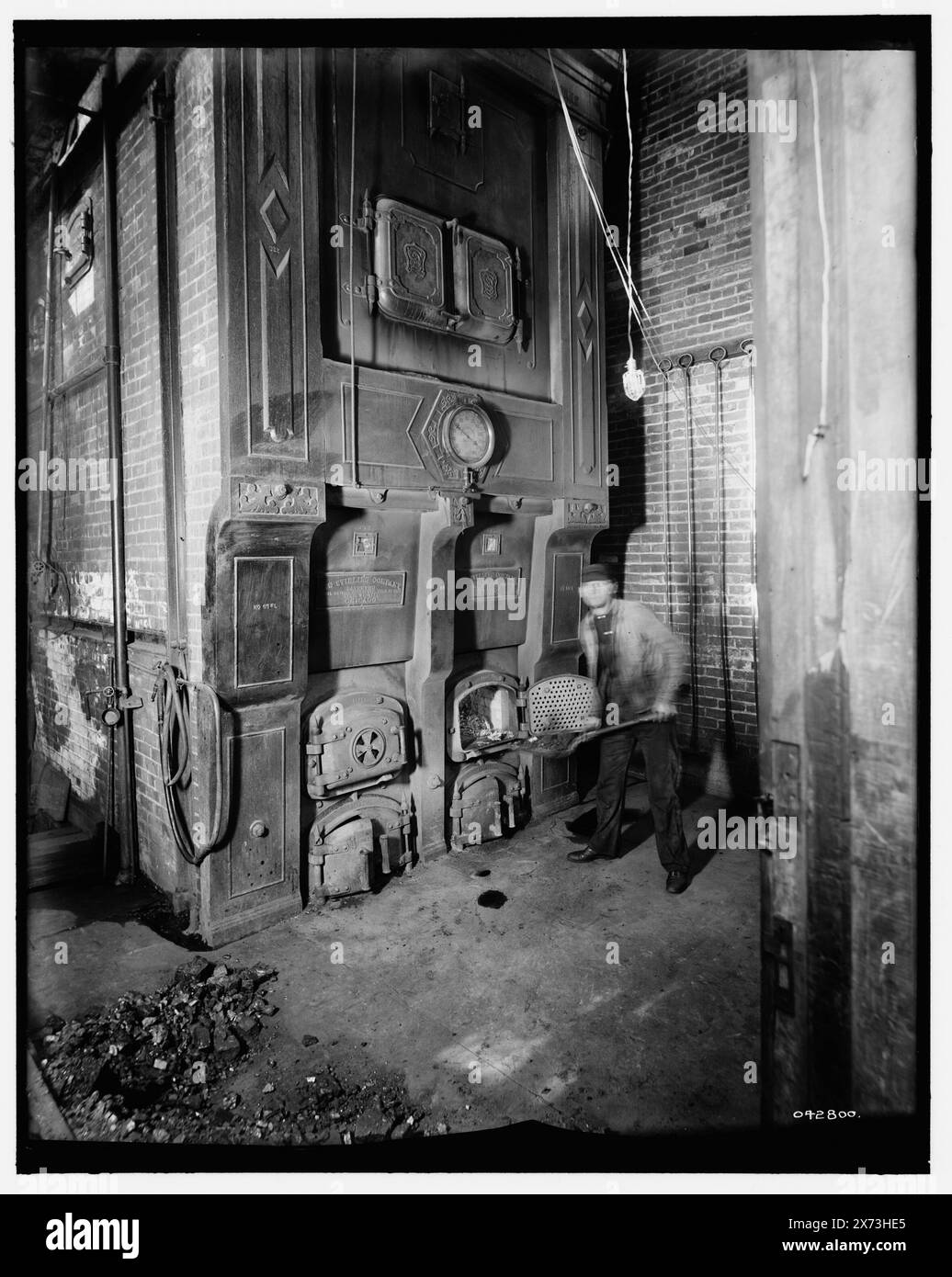 From boiler room heating Black and White Stock Photos & Images - Alamy