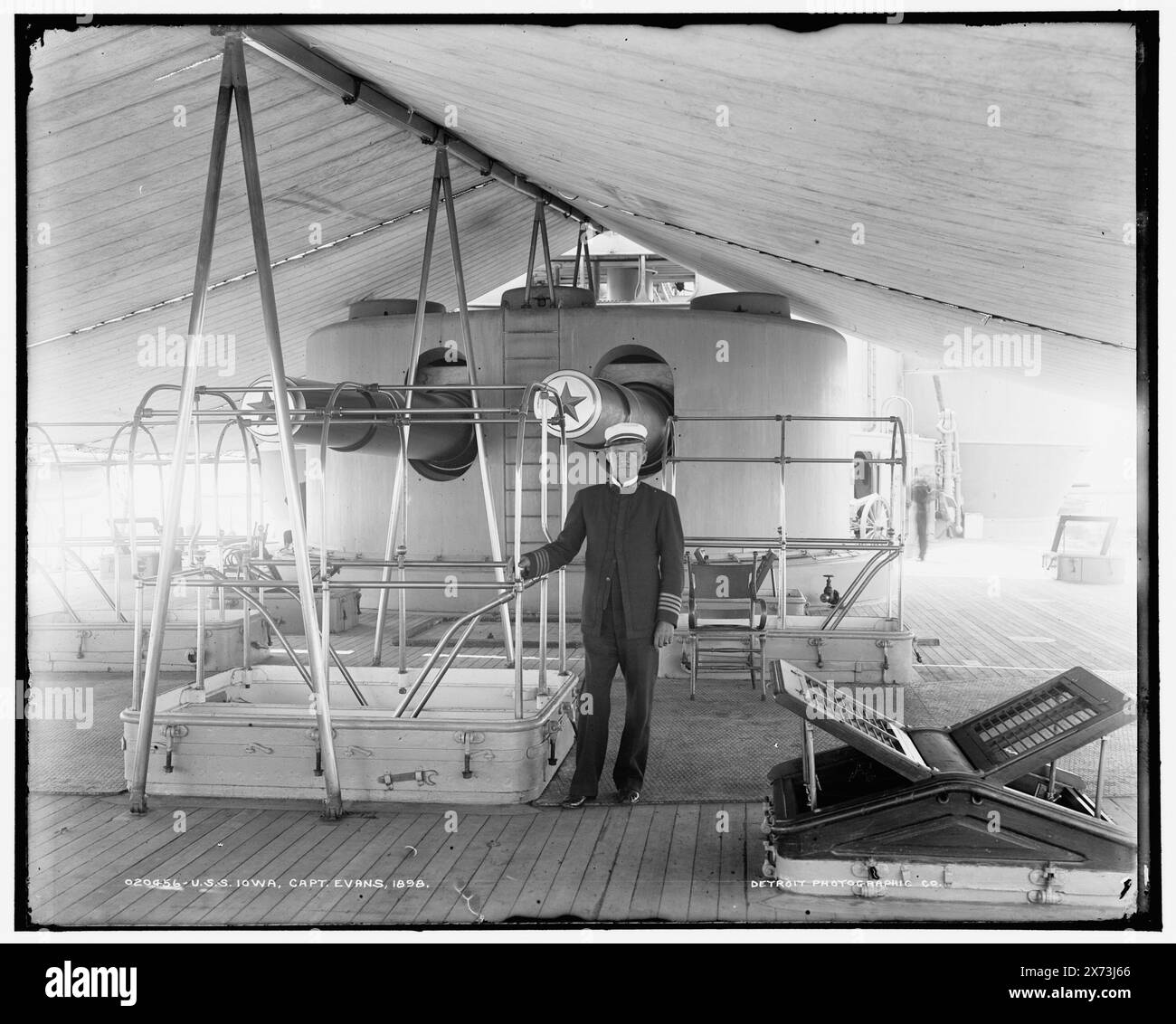 U.S.S. Iowa, Capt. Evans, Possibly by Edward H. Hart., Detroit ...