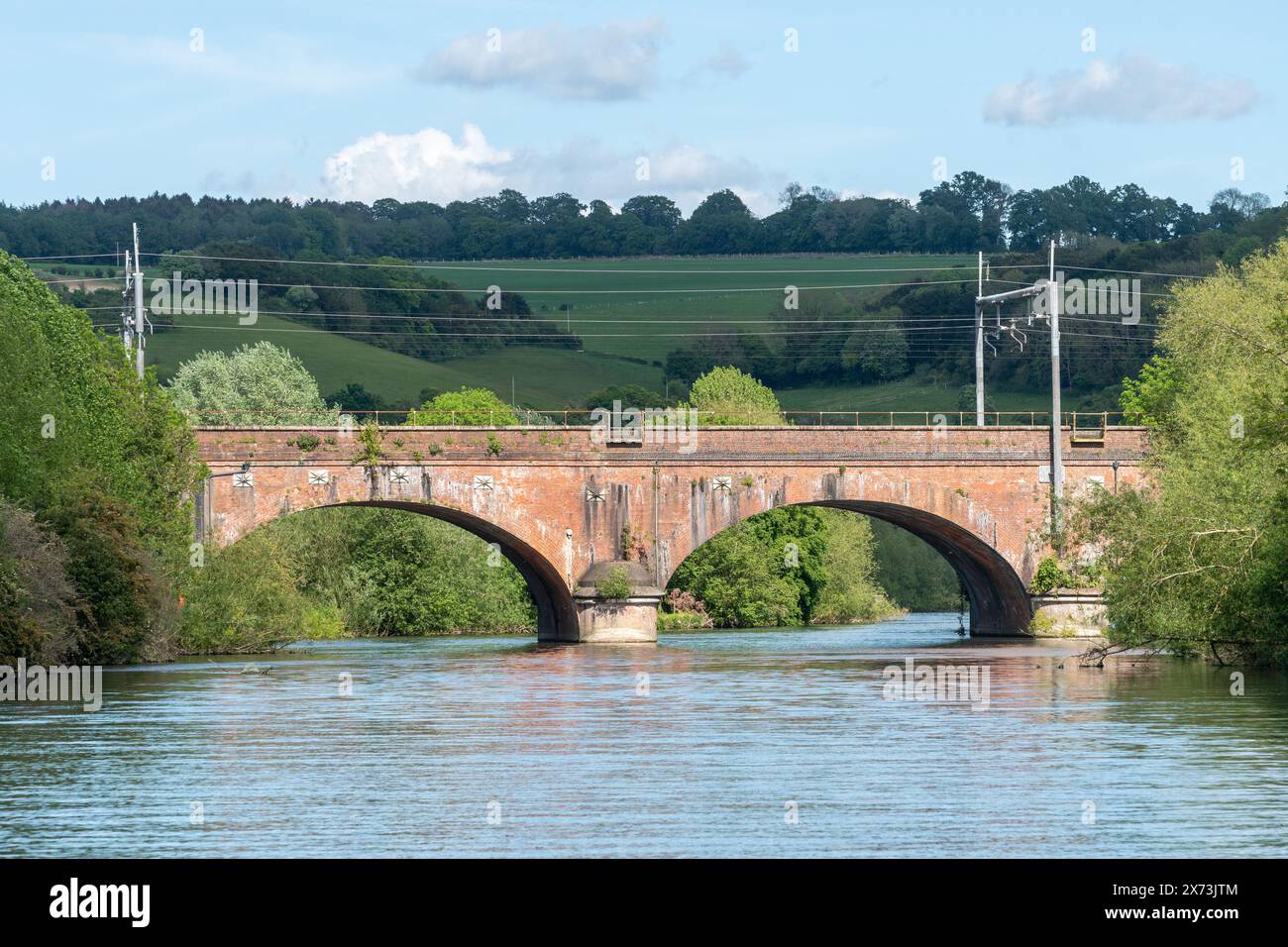 Gatehampton Railway Bridge also called Goring Viaduct, which crosses ...