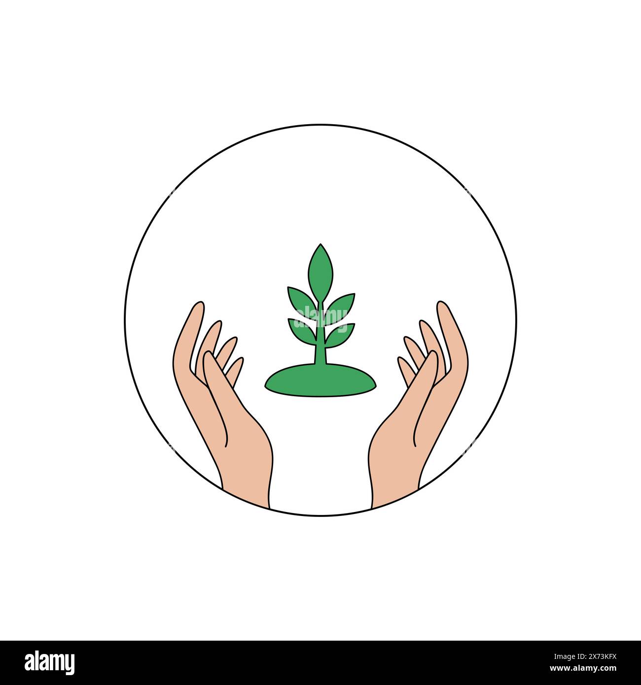 Planting and nurturing Cut Out Stock Images & Pictures - Alamy