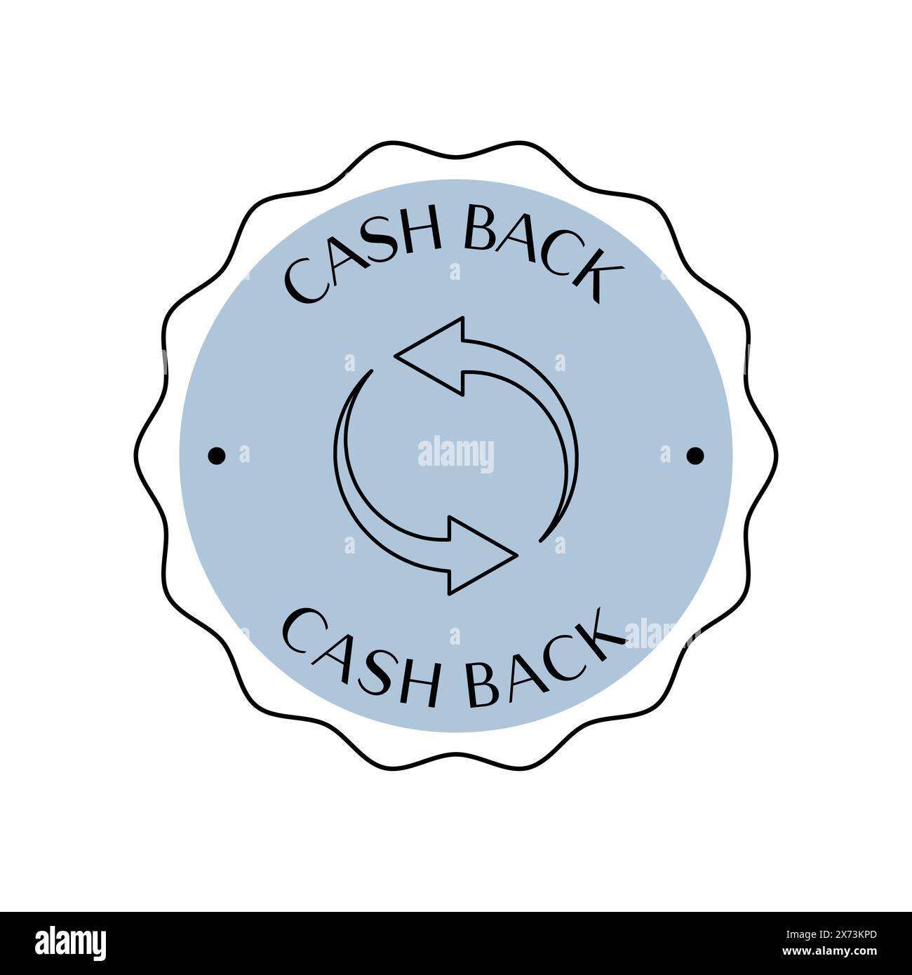 Cash back sticker, return money. Vector illustration Stock Vector Image ...