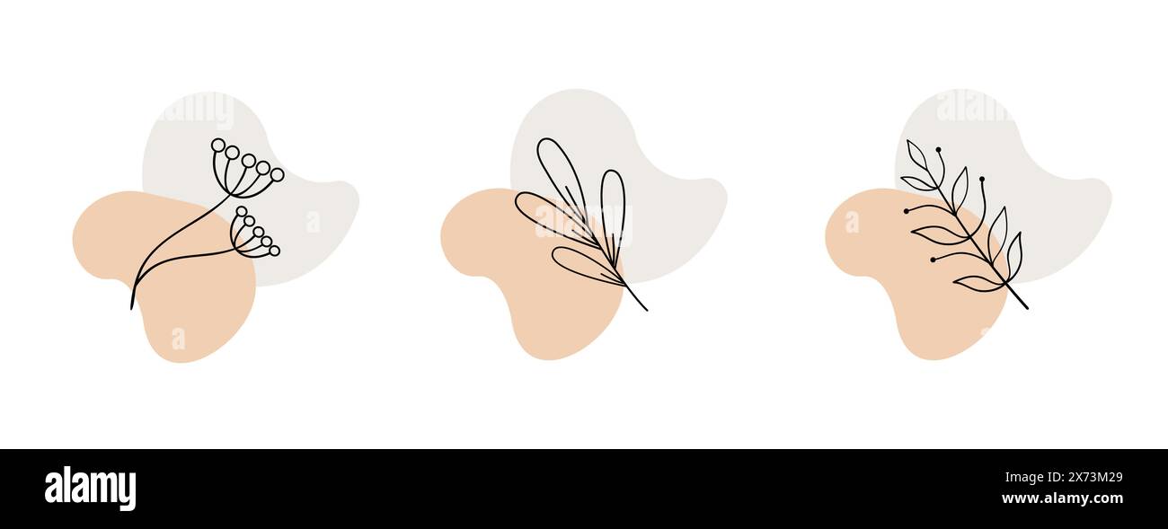 Minimalist aesthetic simple shapes Stock Vector Images - Alamy