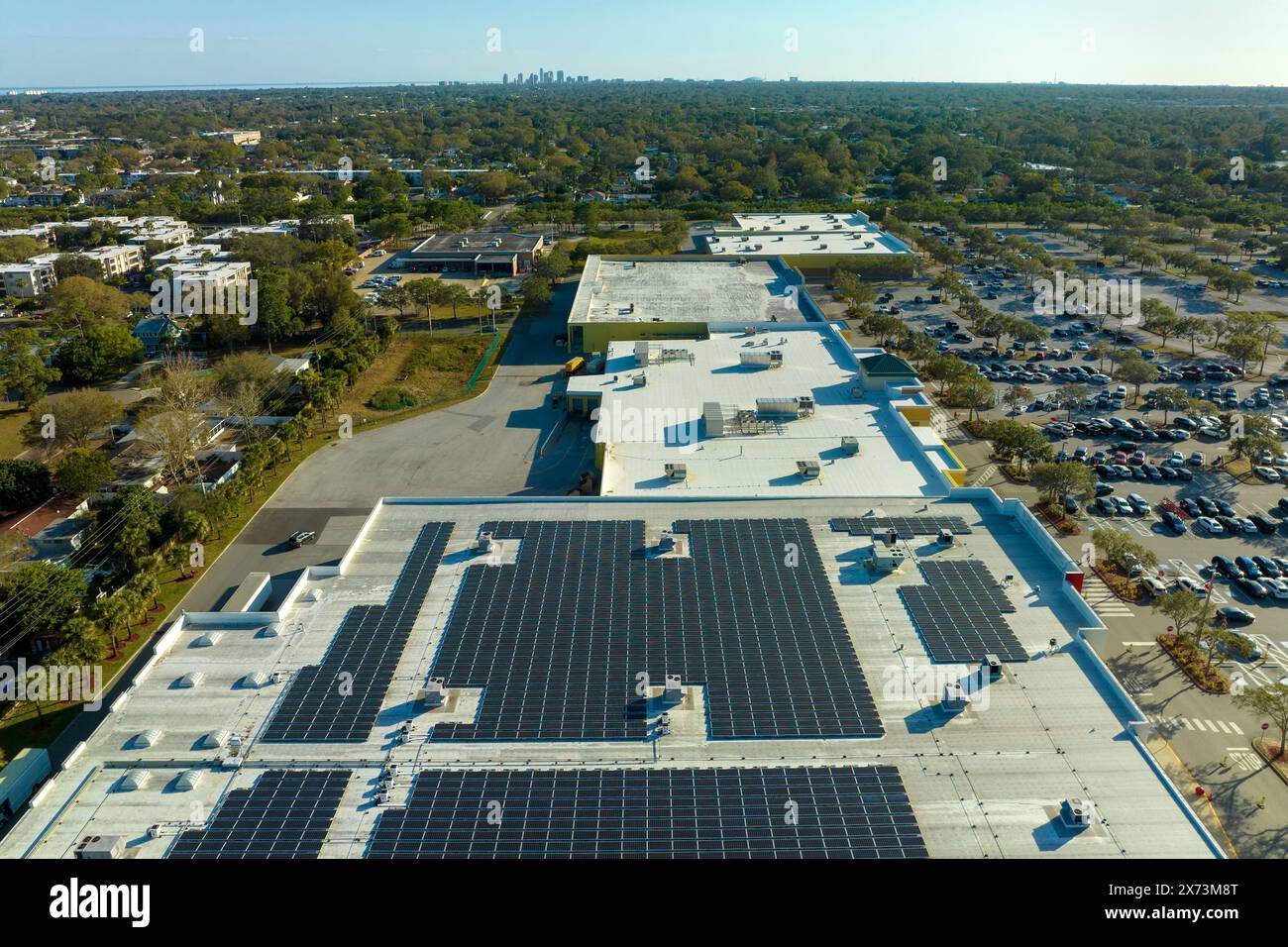 Producing of sustainable energy. Electric photovoltaic solar panels ...