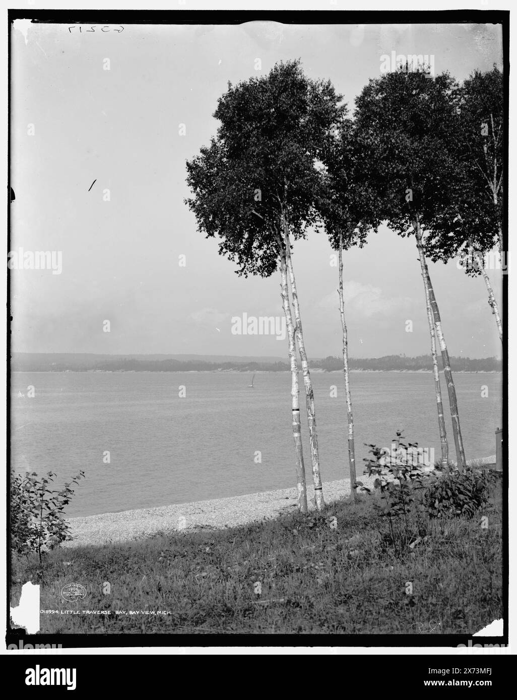Little traverse bay michigan united states Black and White Stock Photos ...