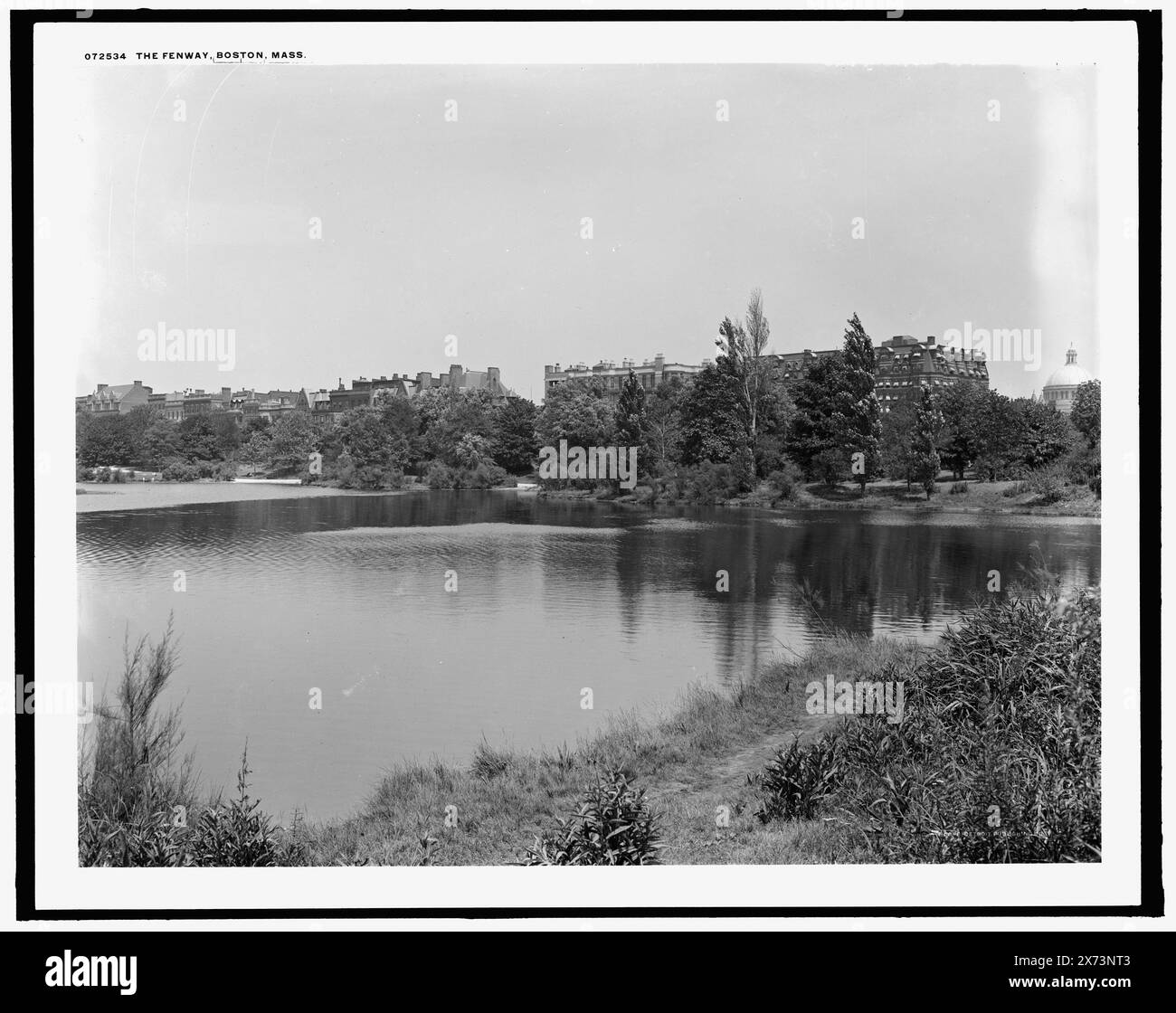 The Fenway Back Bay Fens, Boston, Mass., Detroit Publishing Co. no ...