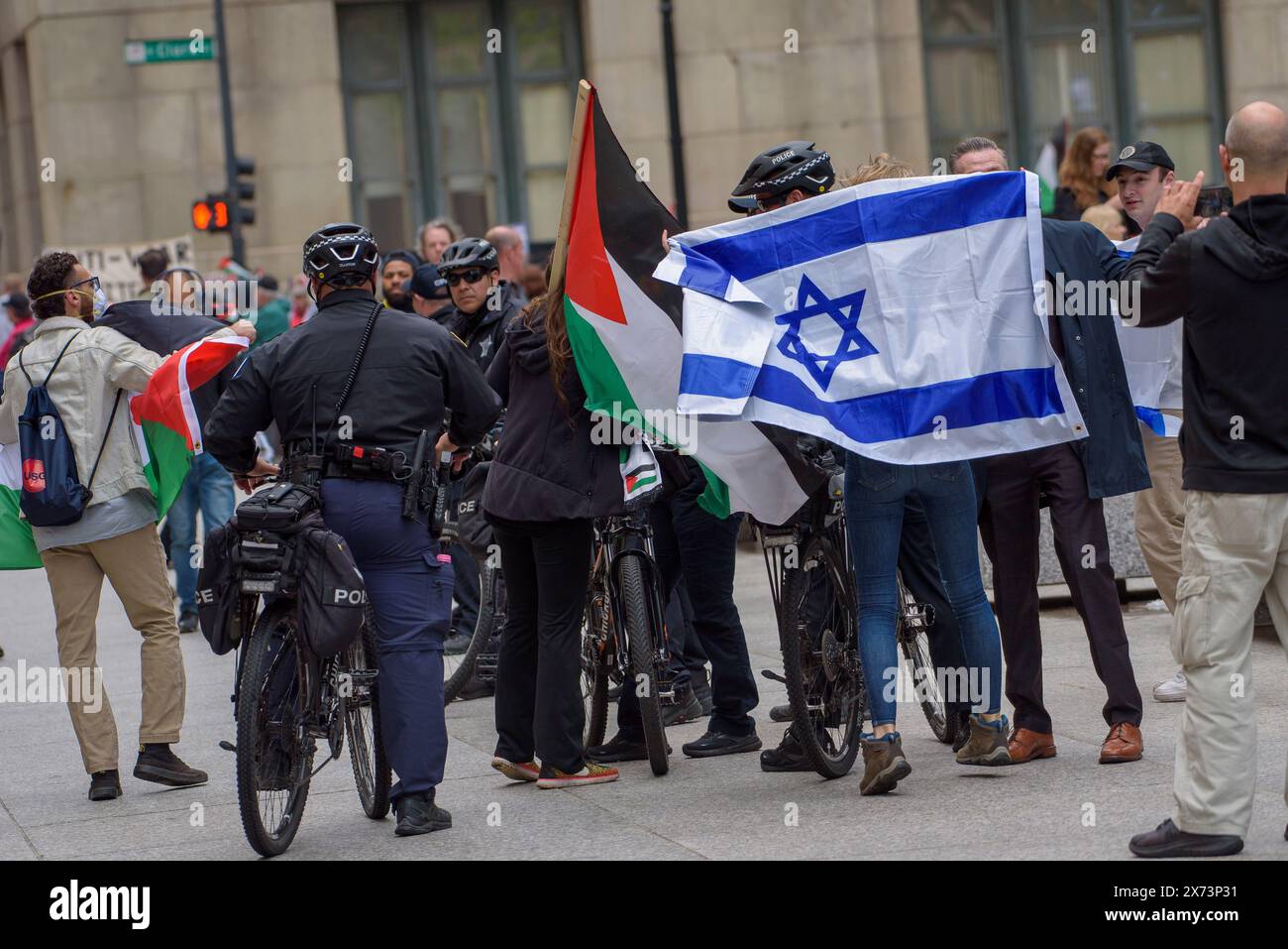 Israel Palestine Clash Chicago 2024 Stock Photo - Alamy