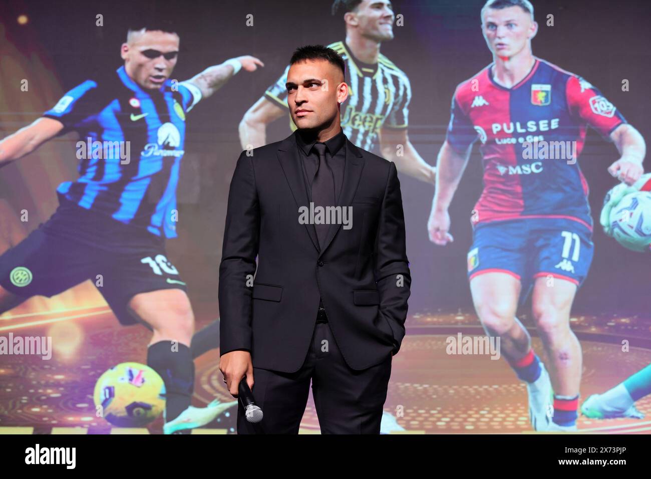 MILAN, ITALY - MAY 16: Football player Lautaro Martinez attends the ...