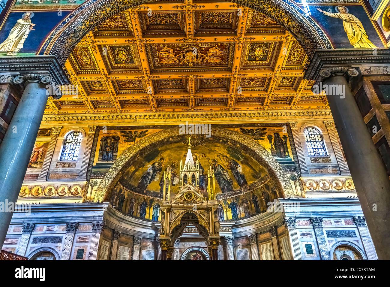 Ciborium Arch Paul Tomb Papal Basilica Saint Paul Beyond Walls ...