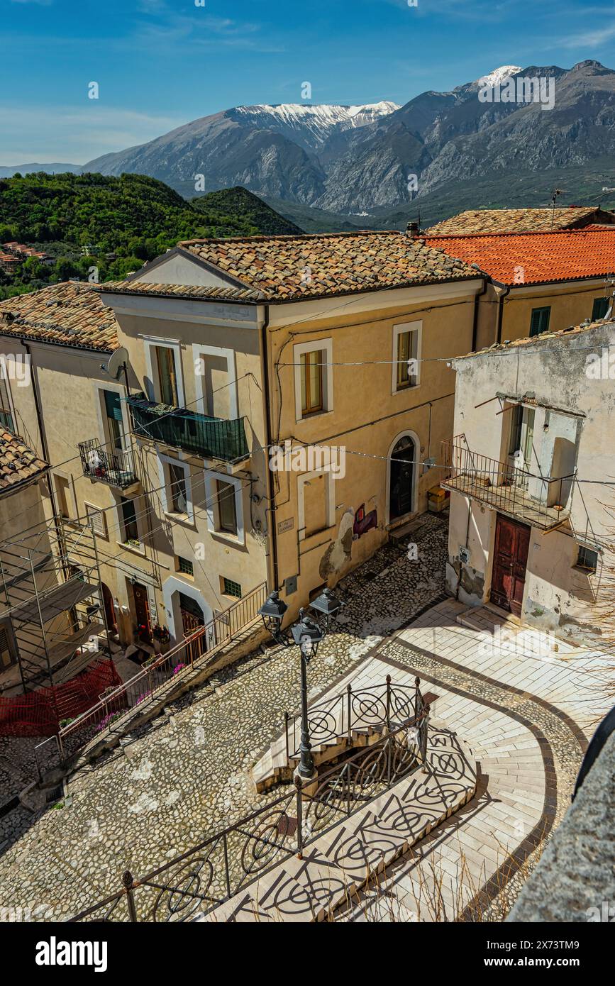 Glimpses of the architecture and alleys of the mountain village of ...