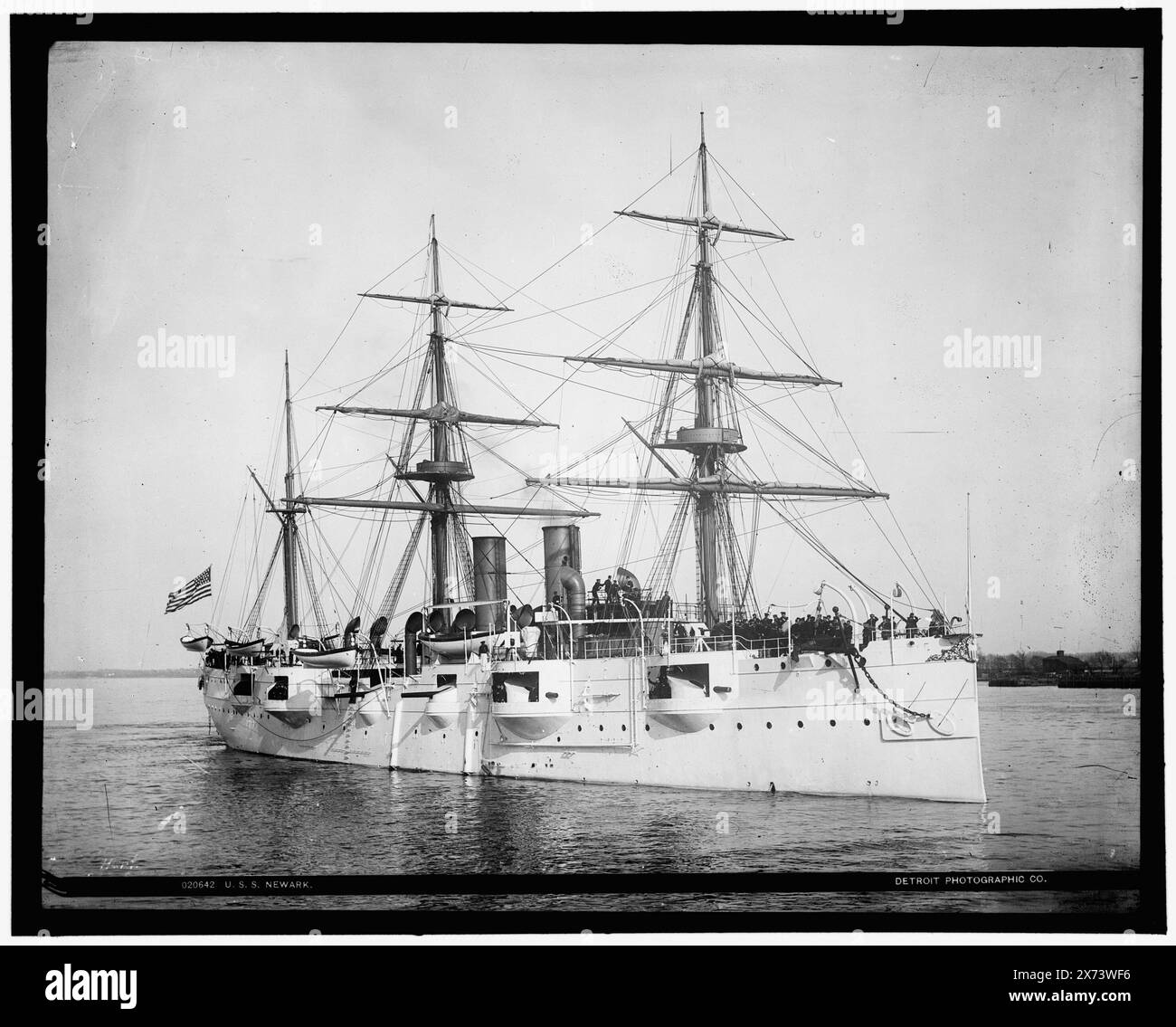 U.S.S. Newark, "Hart" on negative., Detroit Publishing Co. no. 020642 ...