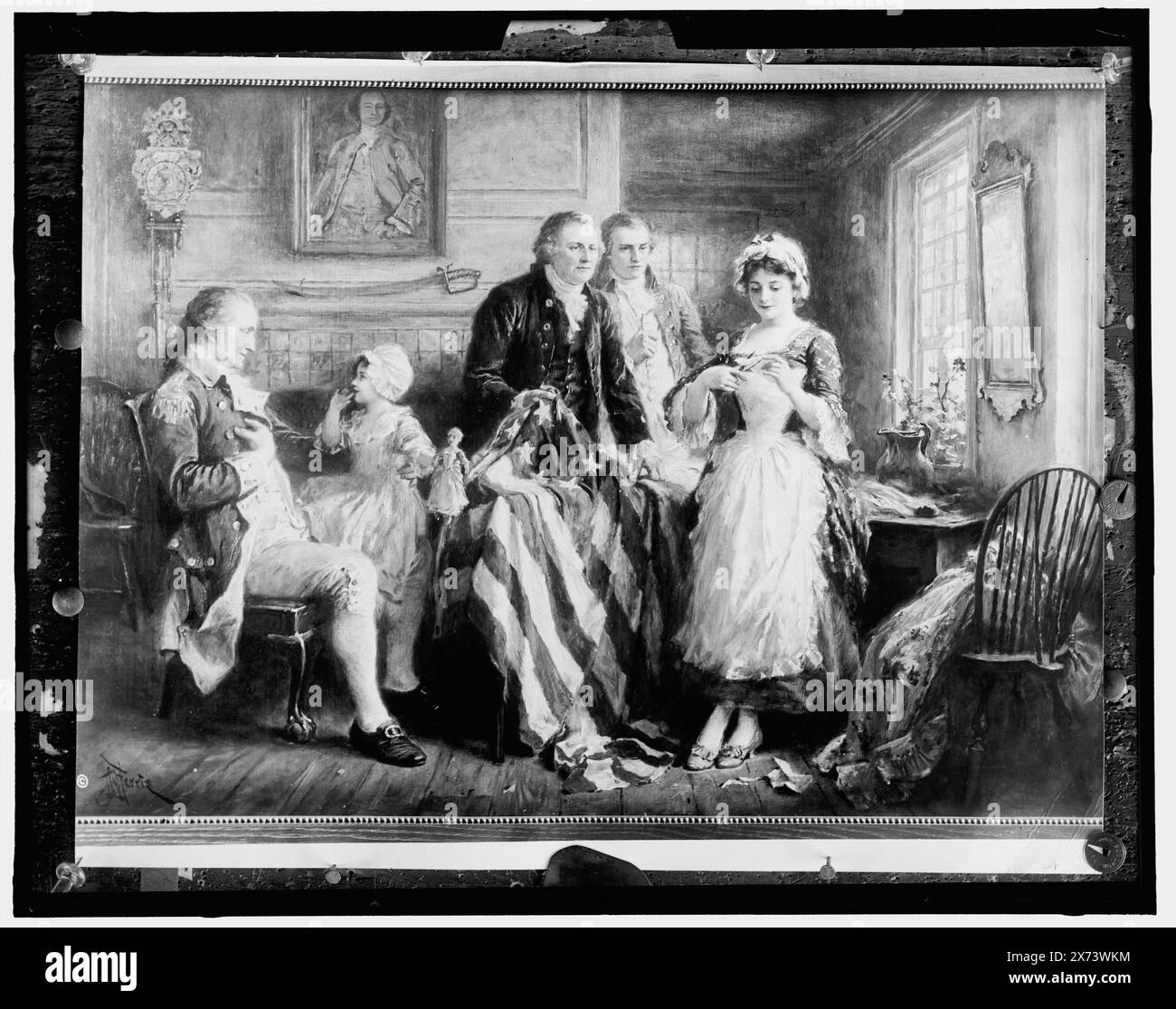 Betsy ross flag painting hi-res stock photography and images - Alamy