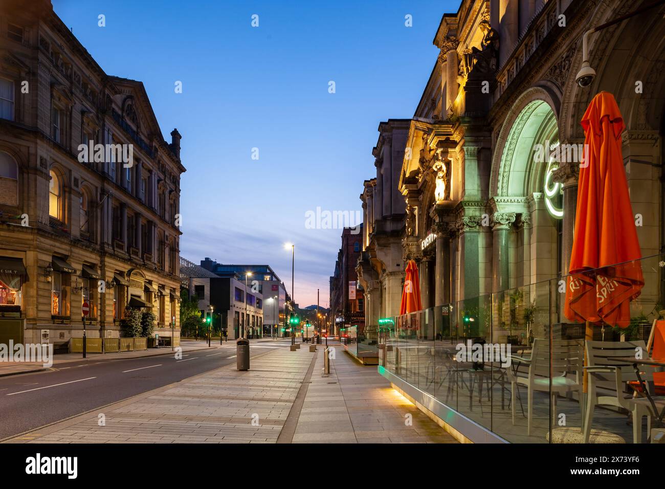 Dawn in Liverpool city centre, England Stock Photo - Alamy