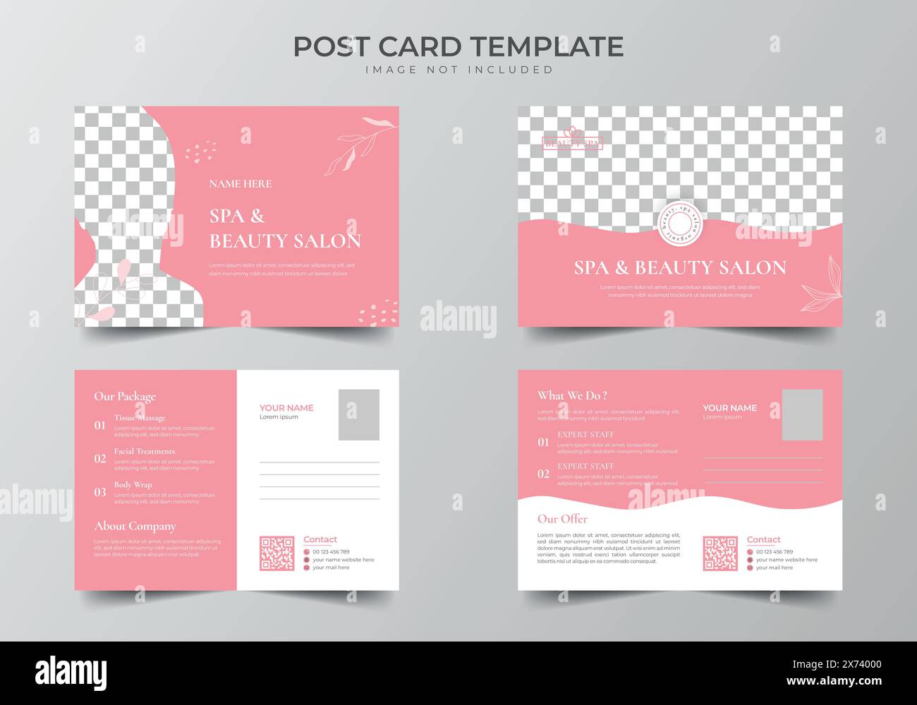 Square postcard Stock Vector Images - Alamy