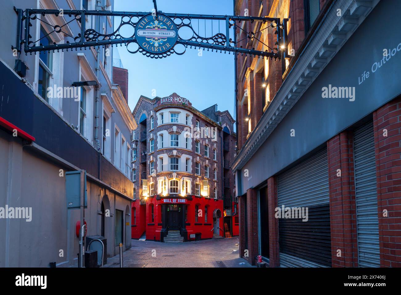 Cavern Quarter in Liverpool city centre, England Stock Photo - Alamy