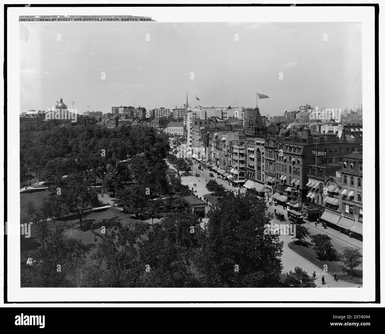 Boston common view Cut Out Stock Images & Pictures - Alamy