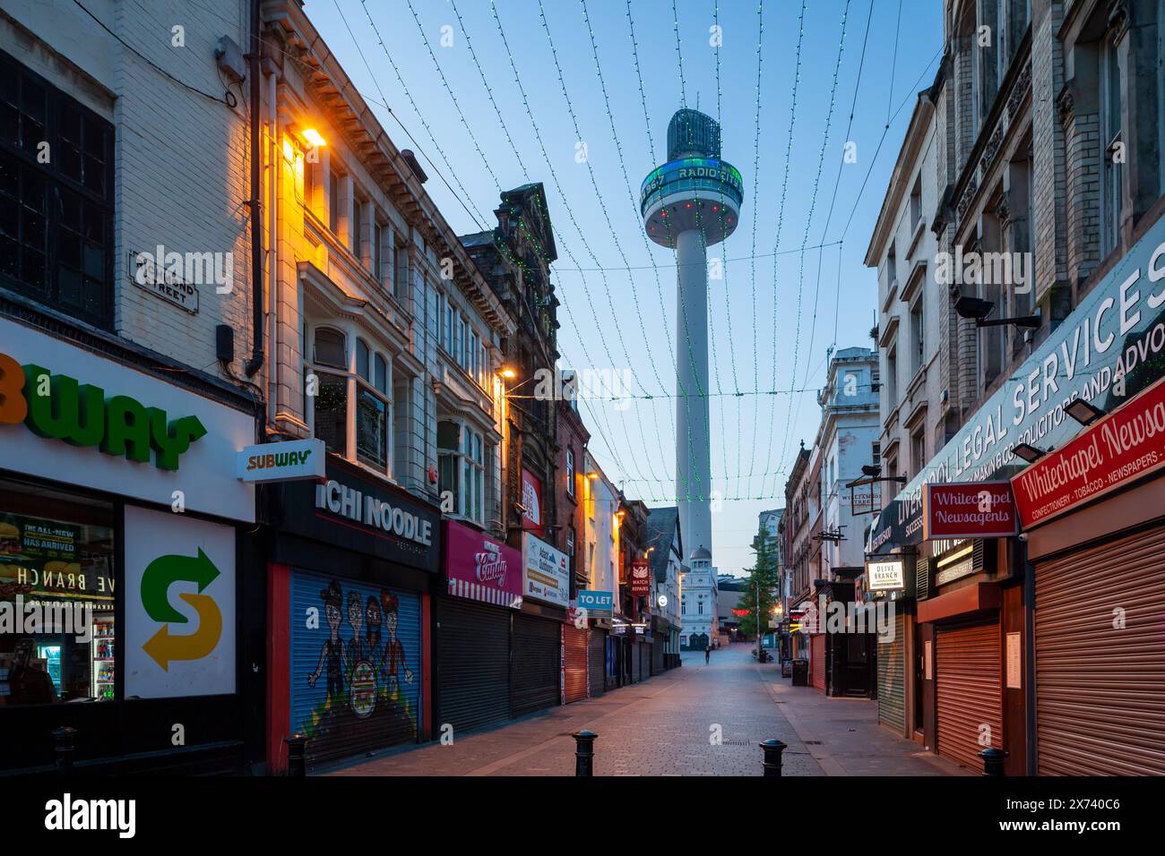 Radio Tower in Liverpool city centre, England Stock Photo - Alamy