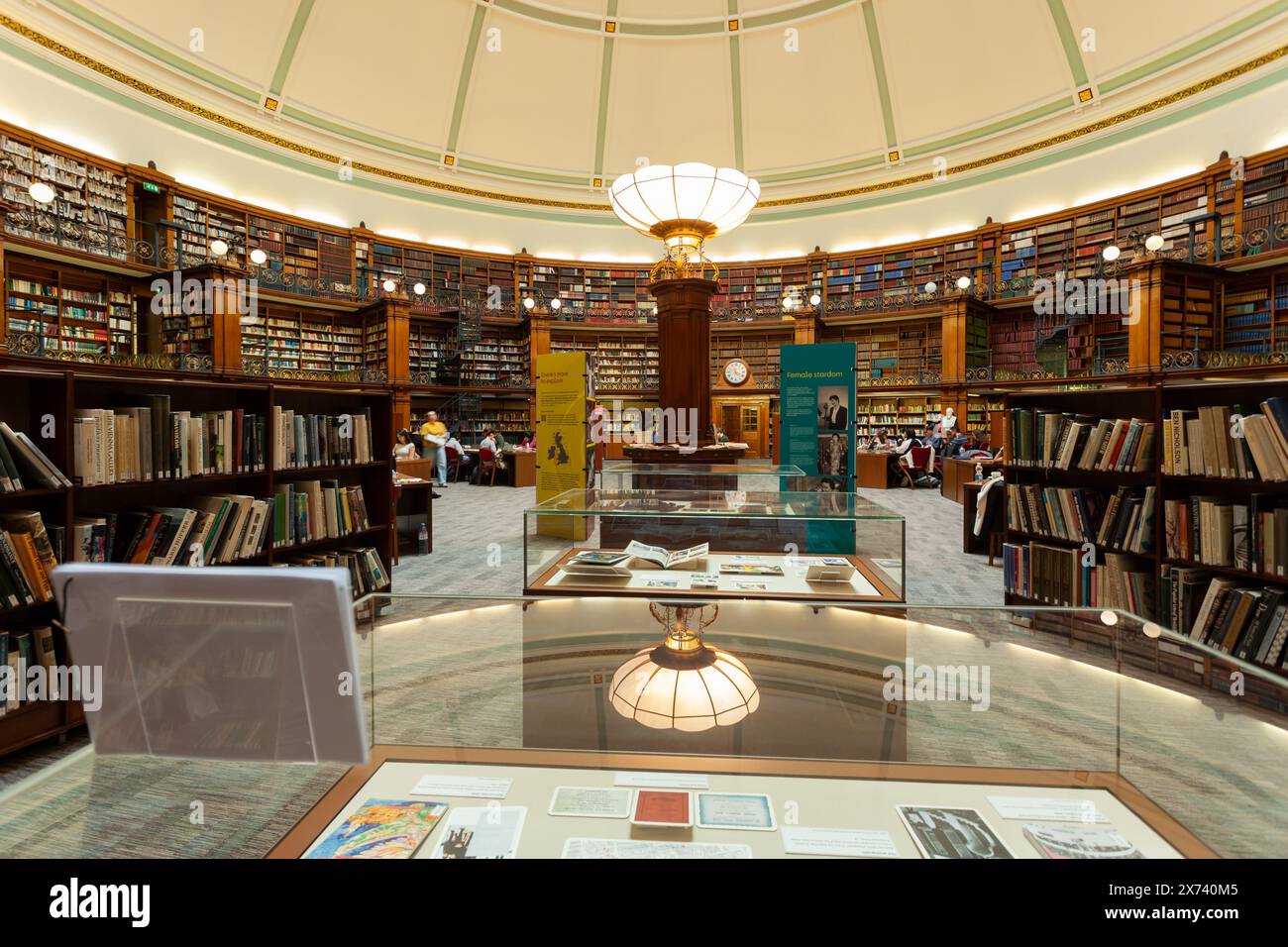 Picton Reading Room in Central Library of Liverpool, England Stock ...