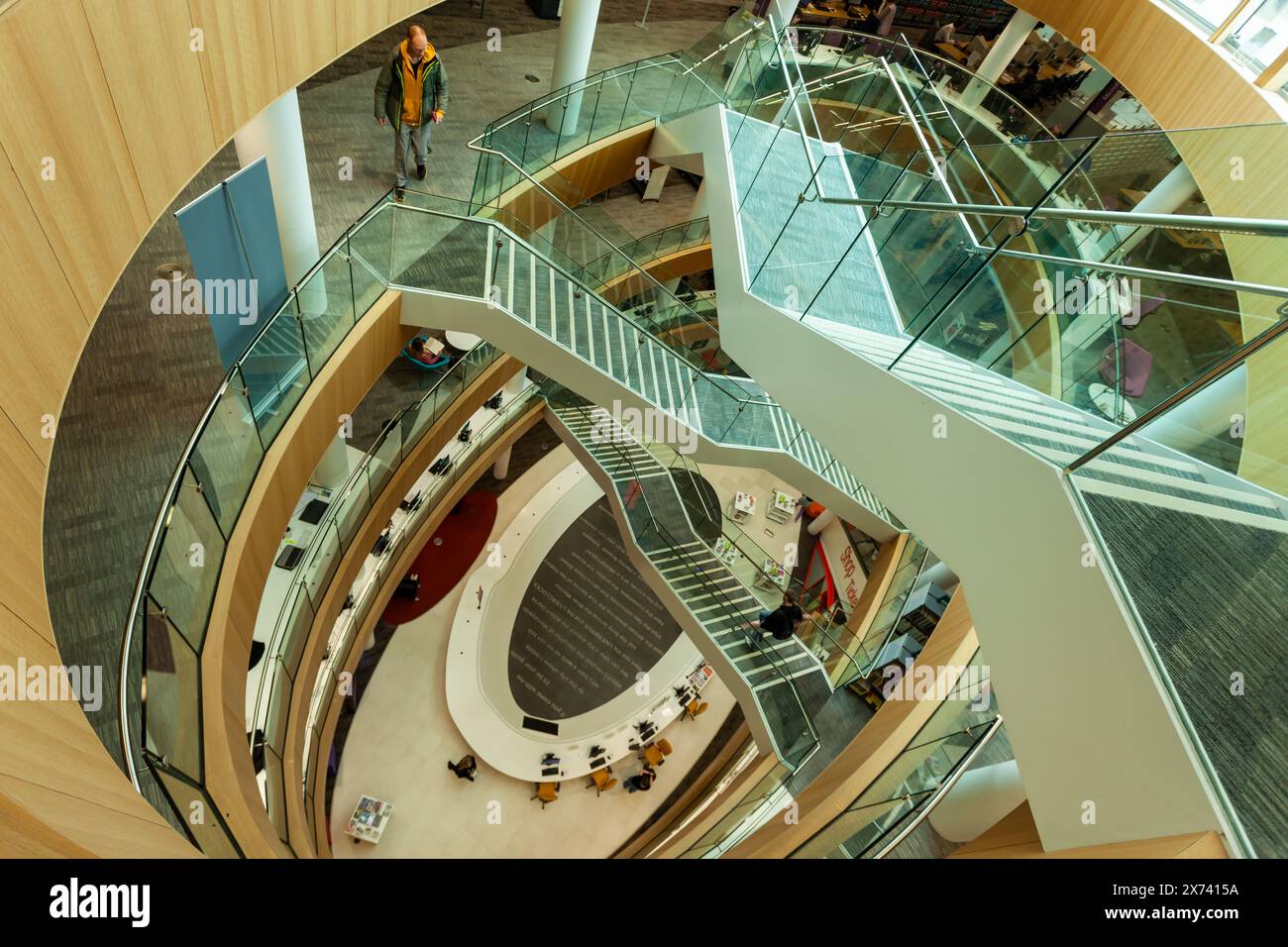 Interior of Liverpool's Central Library Stock Photo - Alamy