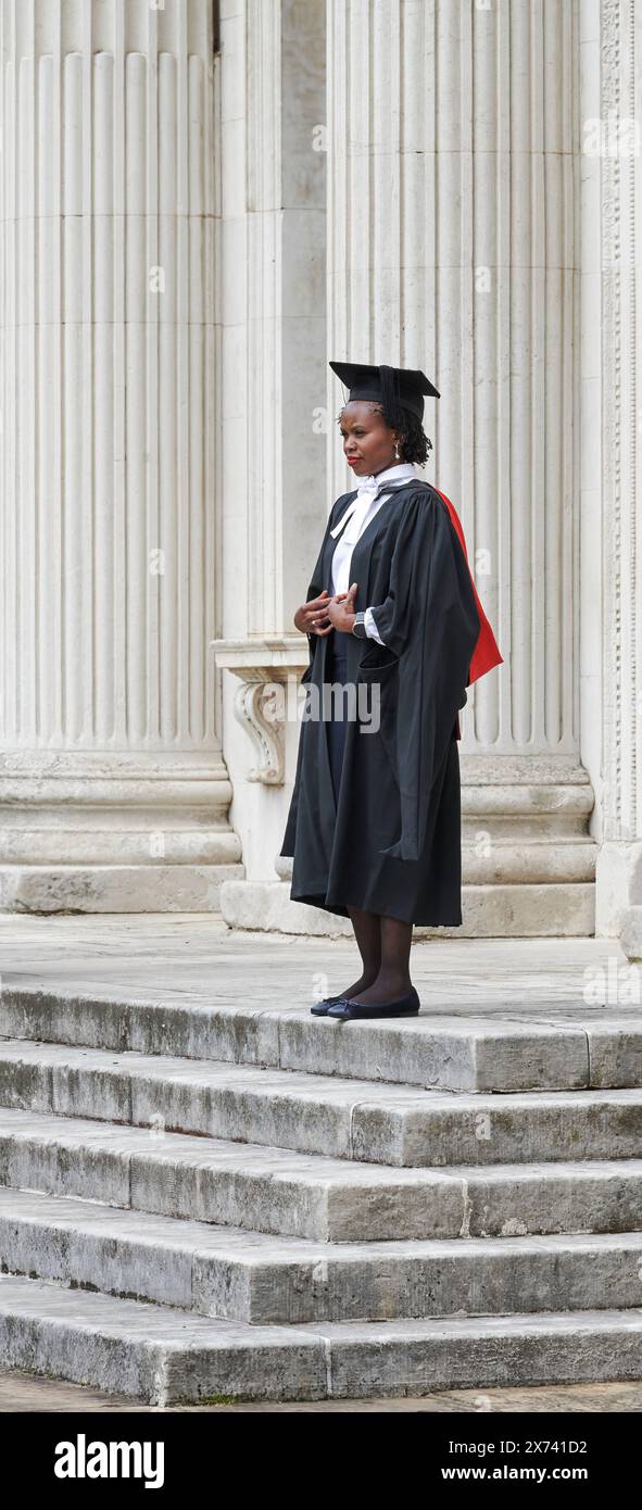 A graduate student, in academical dress, of the University of Cambridge ...