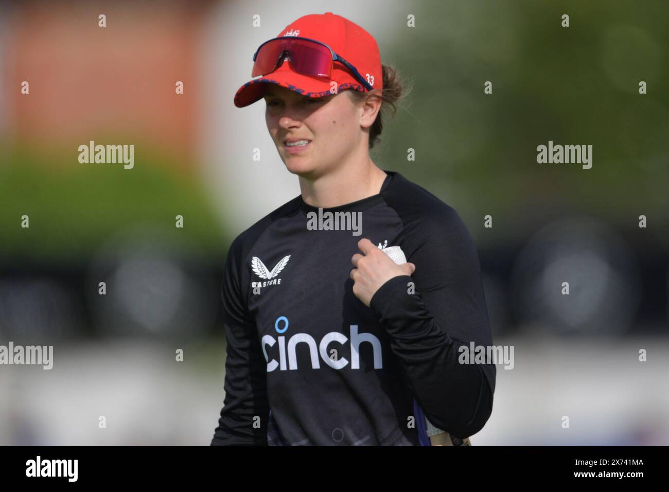 Northampton, UK. 17th May 2024. Amy Jones of England Women before the ...
