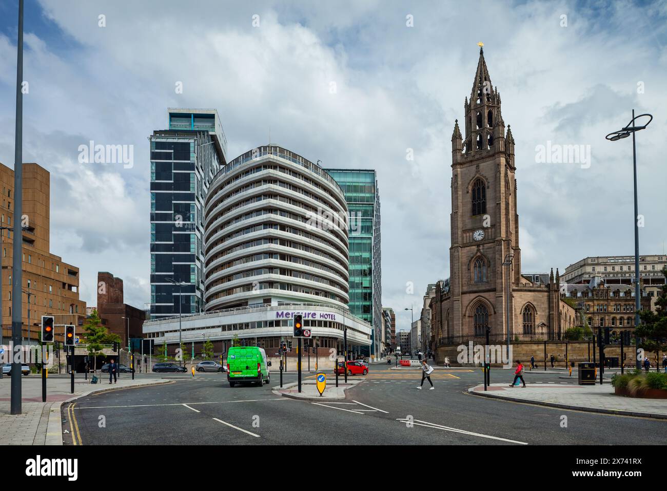 Liverpool city skyline Stock Photo - Alamy