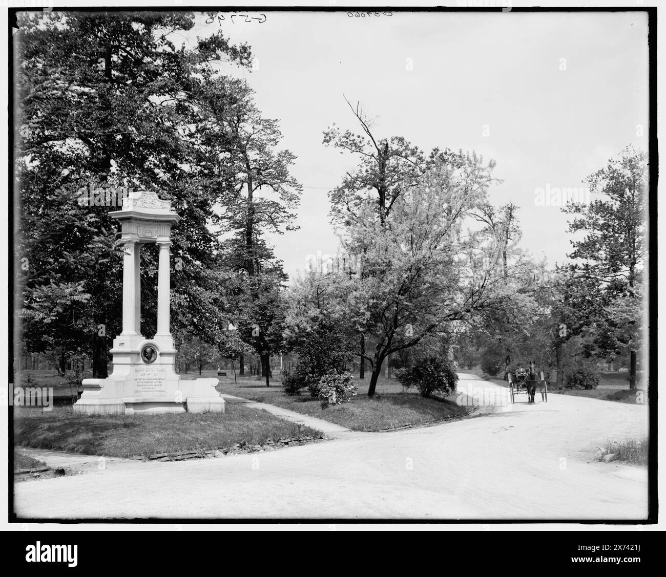 Goodale Park, Columbus, Ohio, Title from jacket., Monument to Charles ...