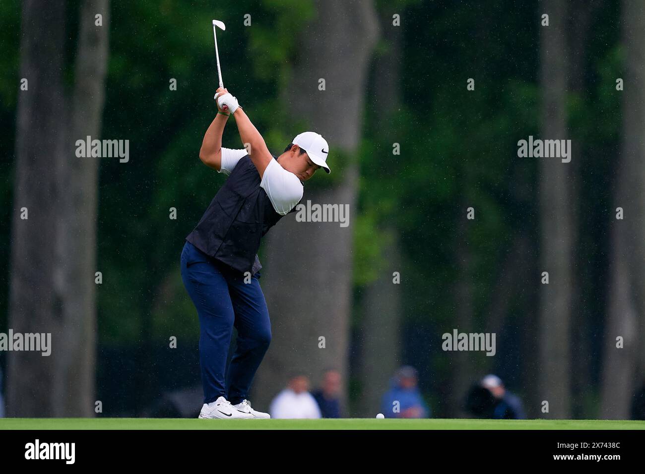 Tom Kim of South Korea in action during Second Round of the 2024 PGA ...