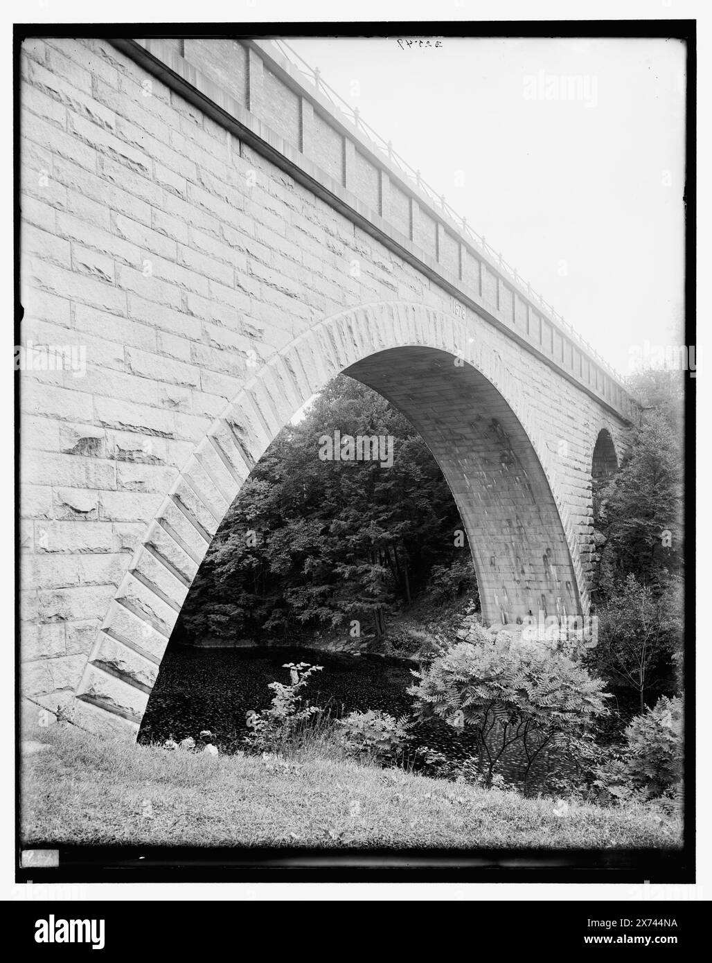 Charles River, Echo Bridge, Newton, Mass., Title from jacket., "453" on ...