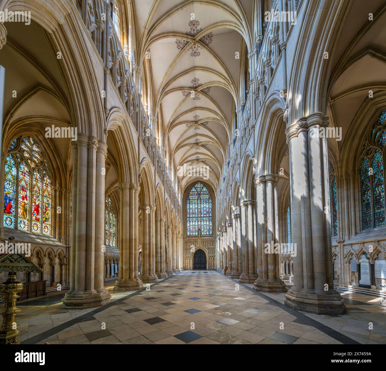 Interior of Beverley Minster, Beverley, Yorkshire, England, UK Stock ...