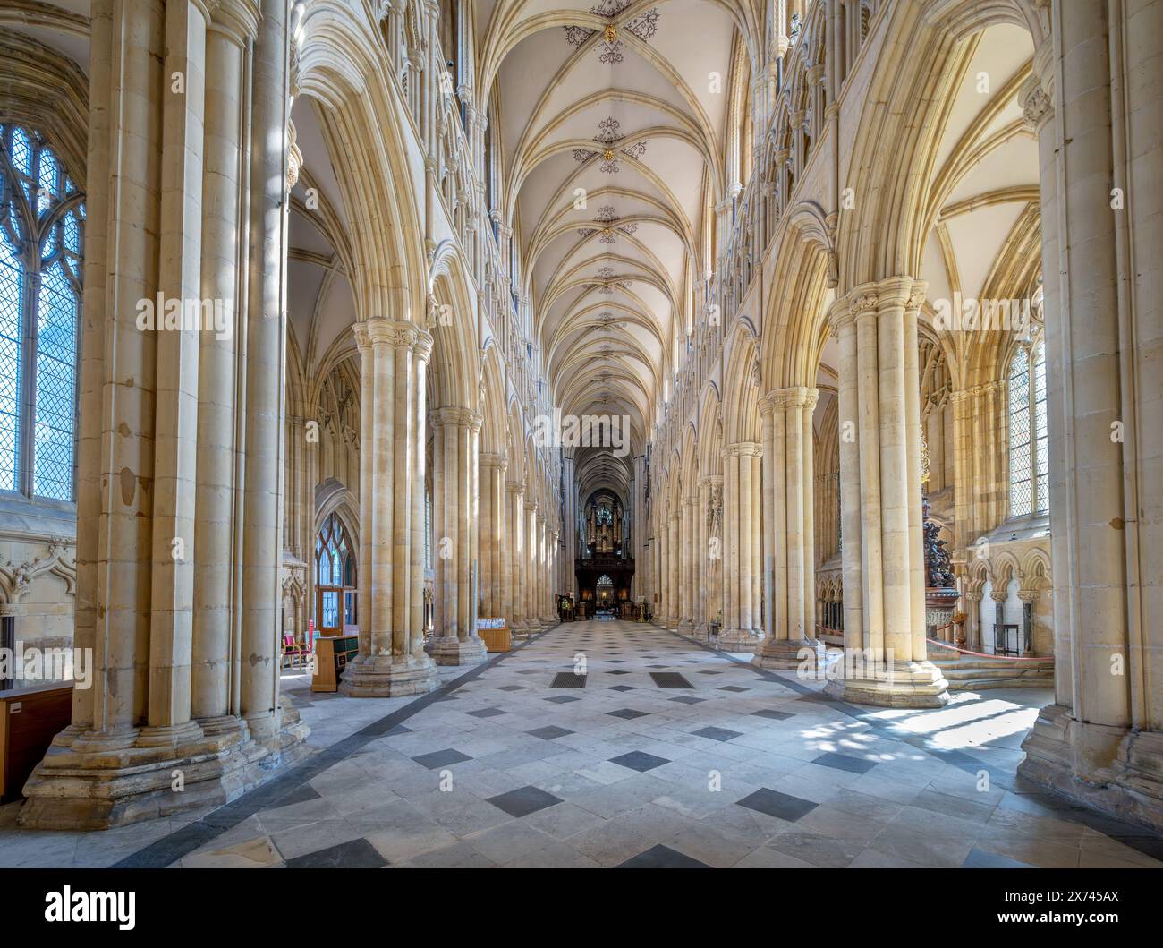 Interior of Beverley Minster, Beverley, Yorkshire, England, UK Stock ...