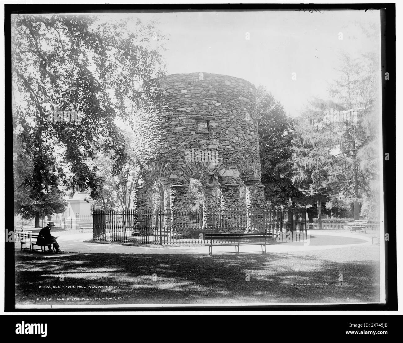 Old stone mill tower Cut Out Stock Images & Pictures - Alamy