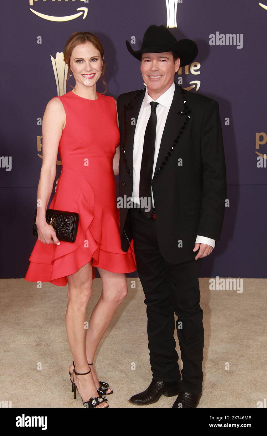 Jessica Craig, Clay Walker attend the 59th Academy of Country Music ...