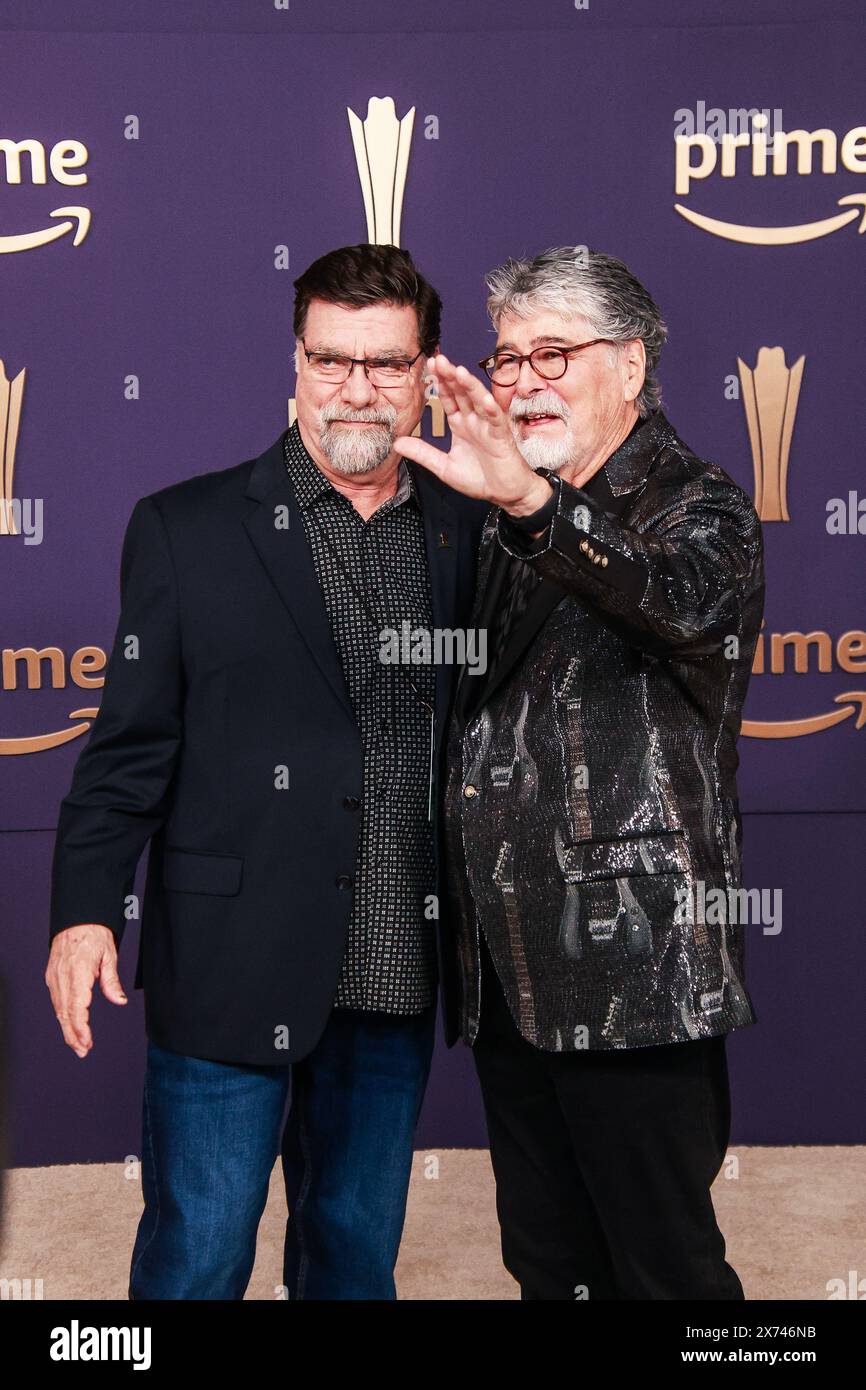 Alabama - Teddy Gentry, Randy Owen attend the 59th Academy of Country Music Awards at Omni ...