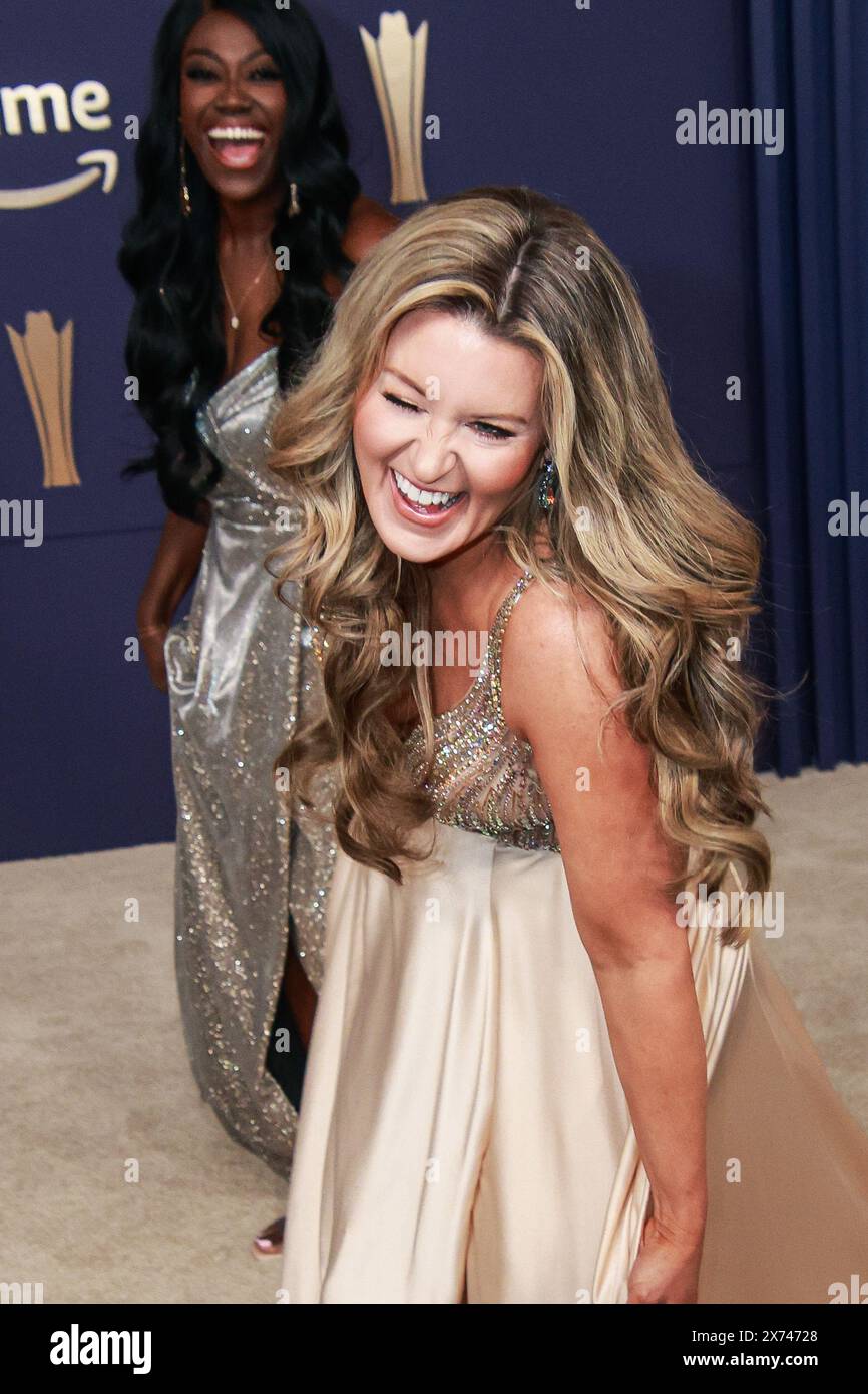 Kelly Sutton, Amber Anderson attend the 59th Academy of Country Music ...