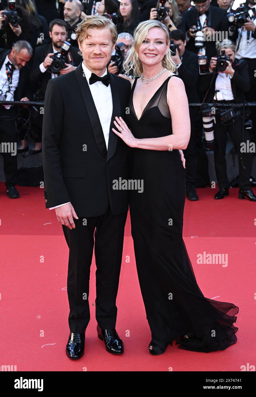 Cannes, France. May 17th, 2024. Kirsten Dunst and Jesse Plemons ...