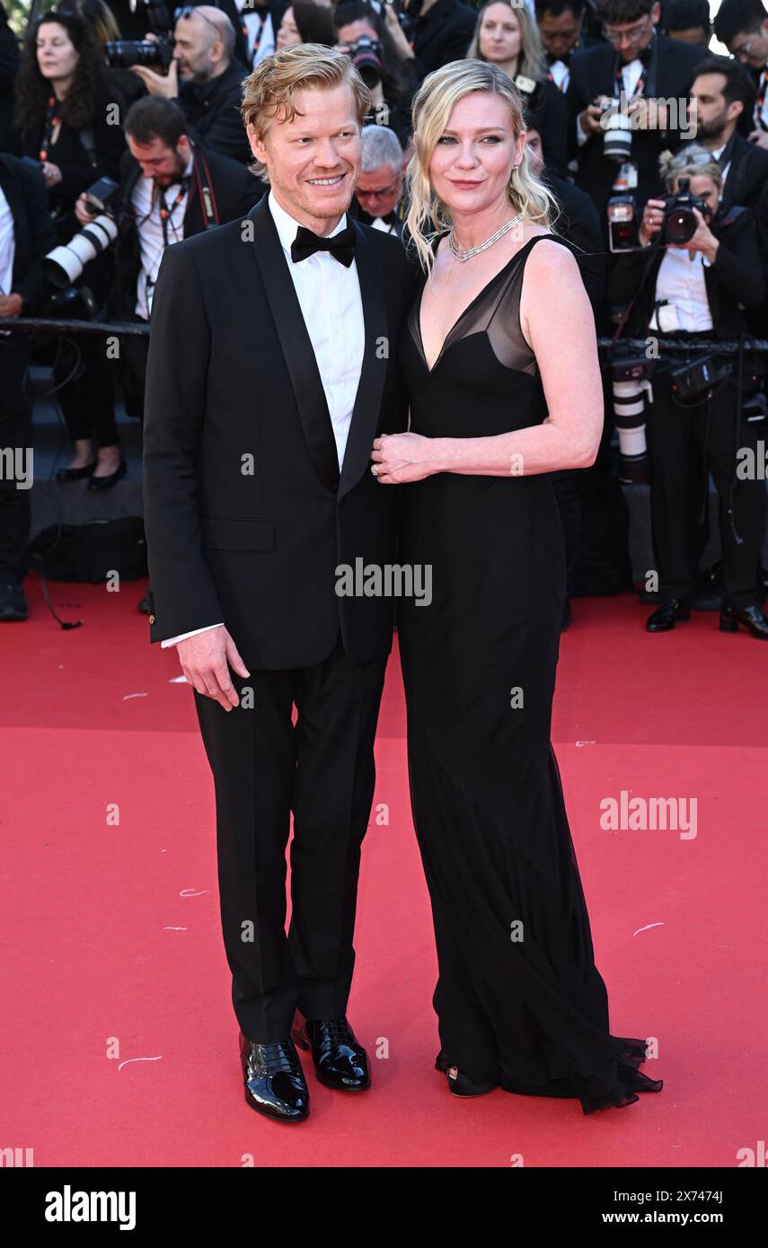 Cannes, France. May 17th, 2024. Kirsten Dunst and Jesse Plemons ...