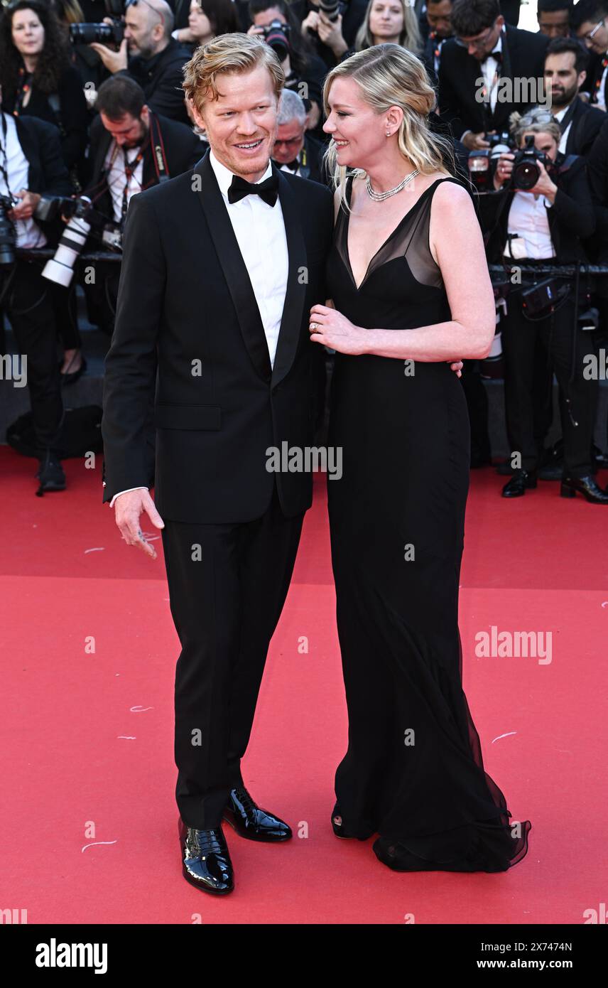 Cannes, France. May 17th, 2024. Kirsten Dunst and Jesse Plemons ...