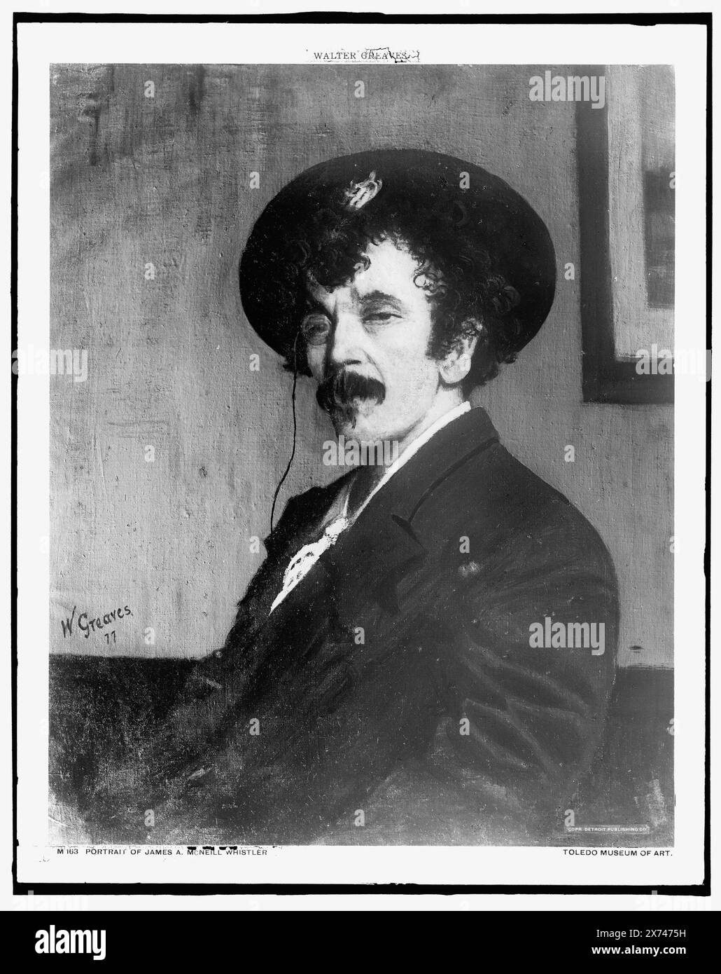 James A. McNeill Whistler, head-and-shoulders portrait, Title devised ...