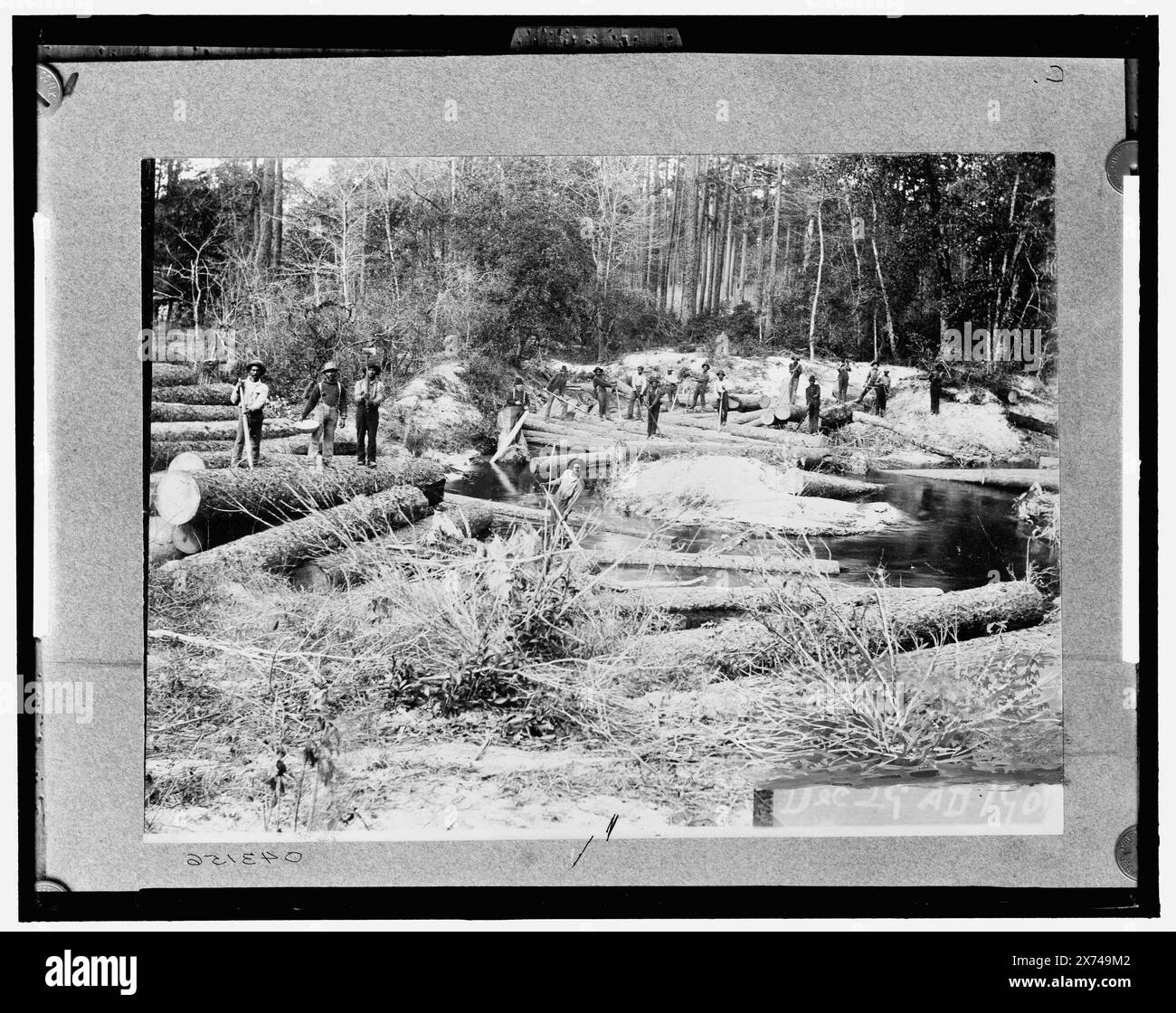 Rafting pine logs, Keystone Lumber Company, Title from jacket., "C" on ...