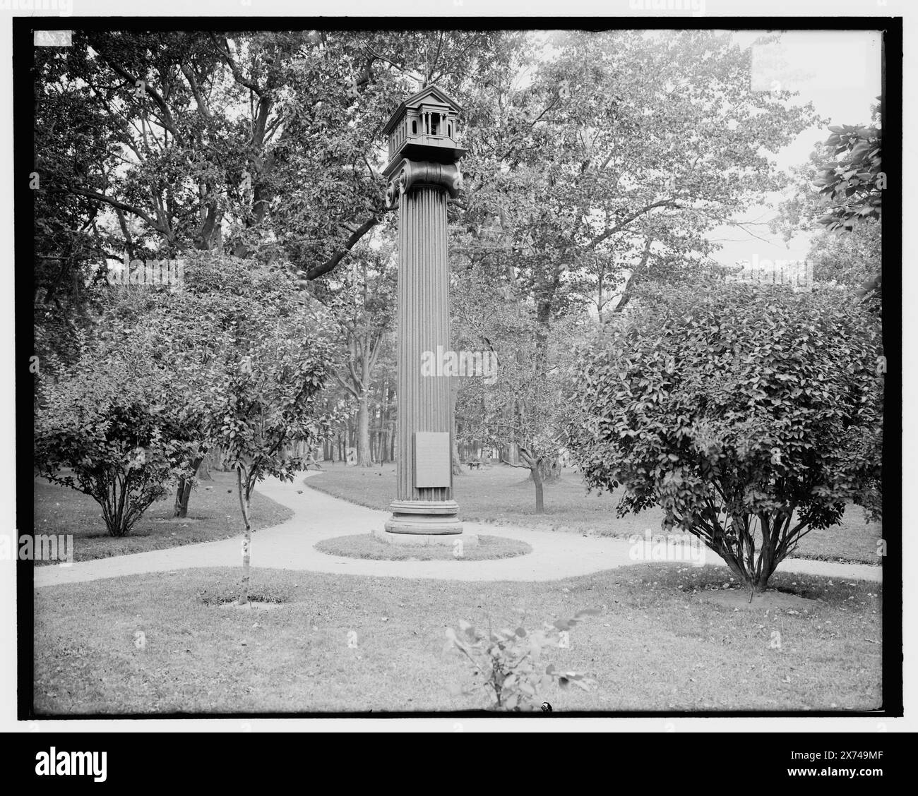 Memorial column, Deering Park, Portland Harbor, Me., Title from jacket ...