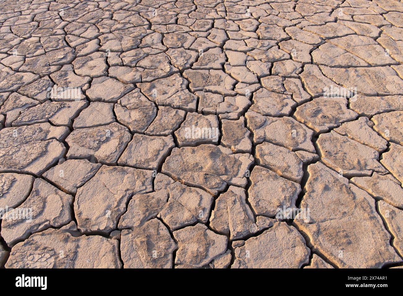 Volcanic cracks in the clay on the ground. Azerbaijan Stock Photo - Alamy
