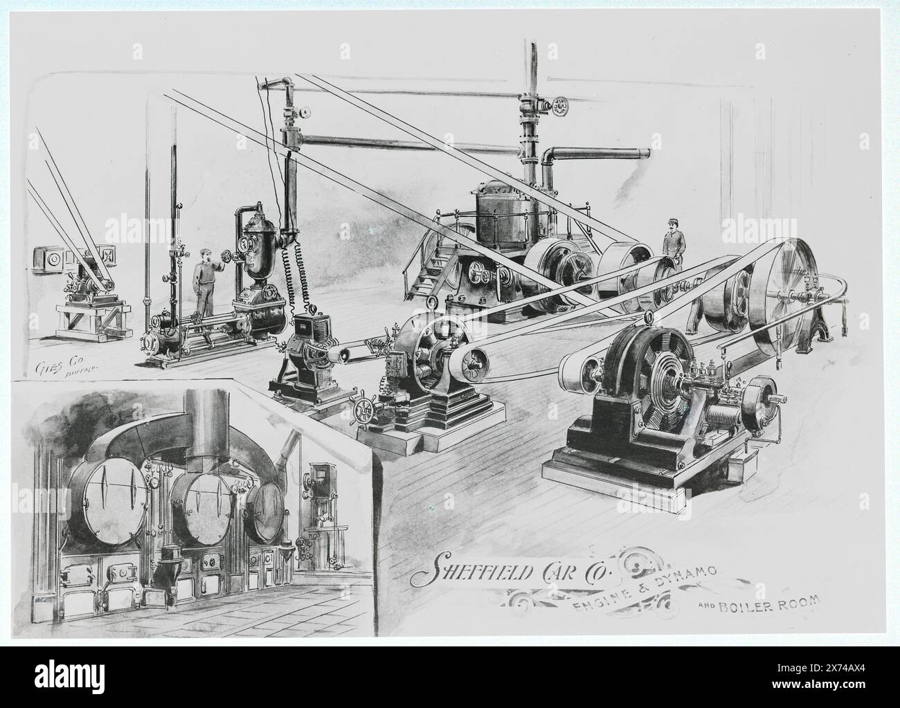 Engine room drawing hi-res stock photography and images - Alamy