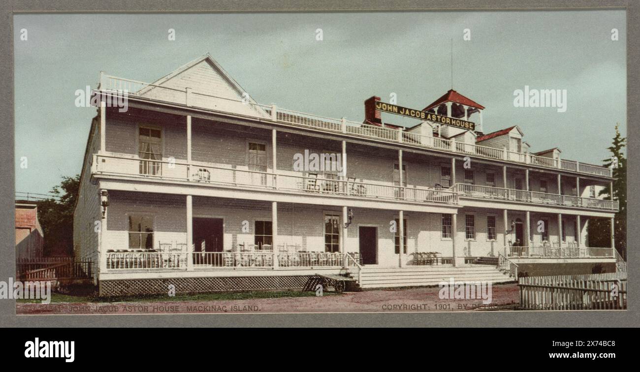 John Jacob Astor House, Mackinac Island, In album prepared by Detroit ...