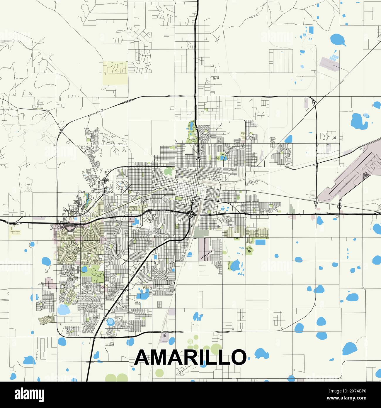 Amarillo Zip Code Map